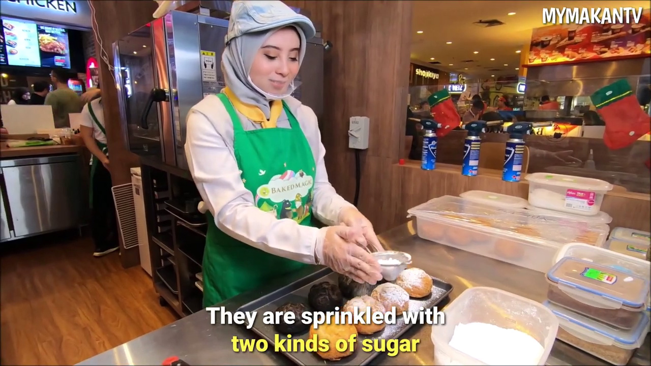 Japanese Creme Brulee Cream Puff - Baked Magic - MyMakanTV